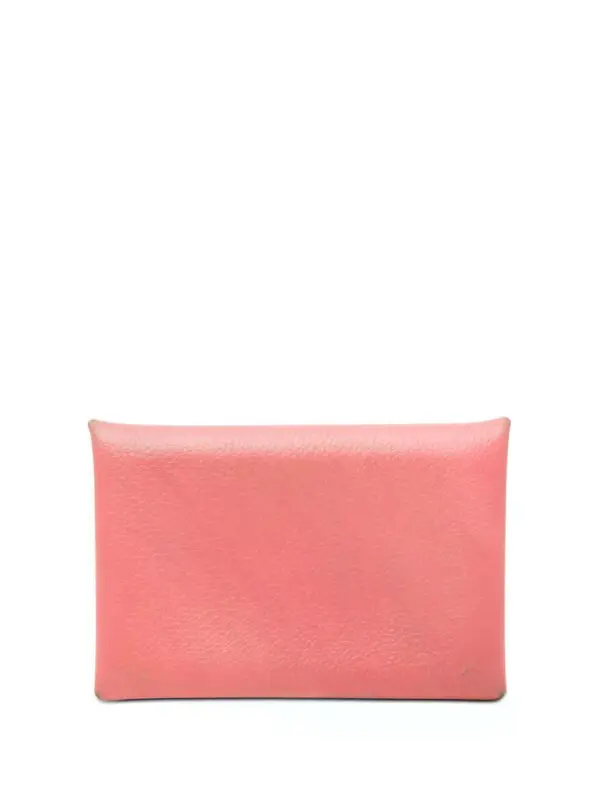 Hermès 2019 Chevre Mysore Calvi Card Holder - Pink