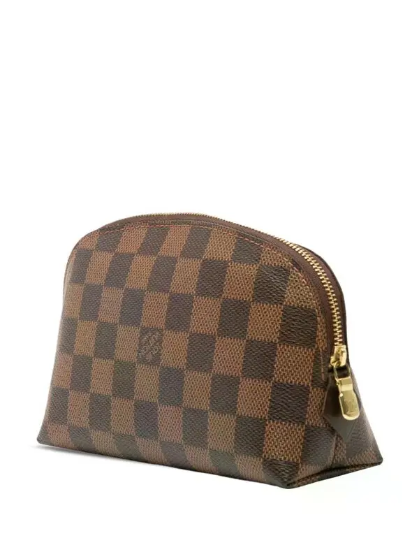 LOUIS VUITTON 2012 Damier Ebene Cosmetic Pouch - Brown