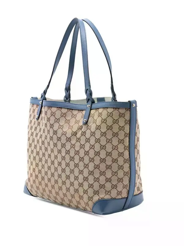 Gucci Medium Gg Canvas Craft Tote Bag