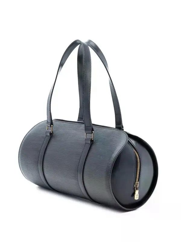 LOUIS VUITTON 2004 Epi Soufflot Handbag - Black