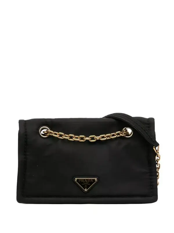 Prada 2013-2026 Tessuto Chain Flap Crossbody Bag