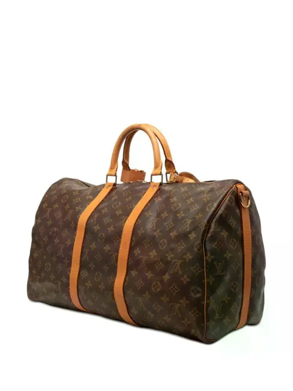 LOUIS VUITTON 1992 Monogram Keepall Bandouliere 50 - Brown