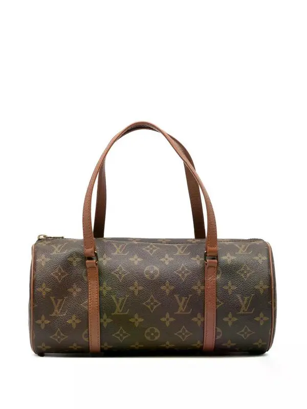 LOUIS VUITTON 1991 Monogram Papillon 30 Handbag - Brown