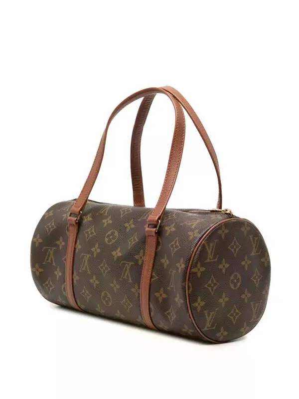 LOUIS VUITTON 1991 Monogram Papillon 30 Handbag - Brown