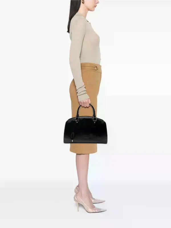 LOUIS VUITTON 2011 Electric Epi Pont Neuf Pm Handbag - Black
