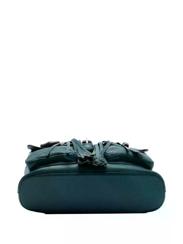 Gucci 2016-2026 Leather Bamboo Tassel Backpack - Green