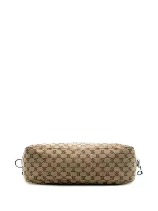 Gucci Gg Canvas Icon Bit Satchel - Grey