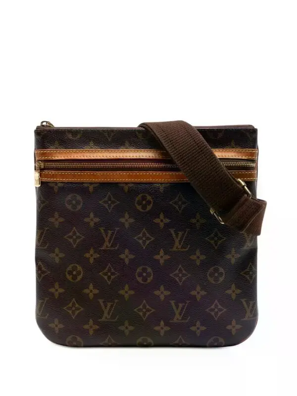 LOUIS VUITTON 2005 Monogram Bosphore Pochette - Brown