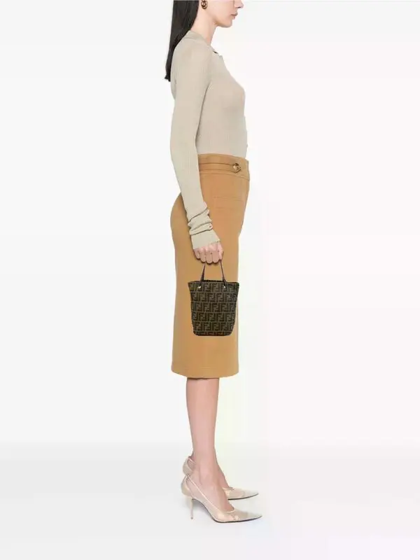 Fendi Zucca Canvas Tote Bag - Brown