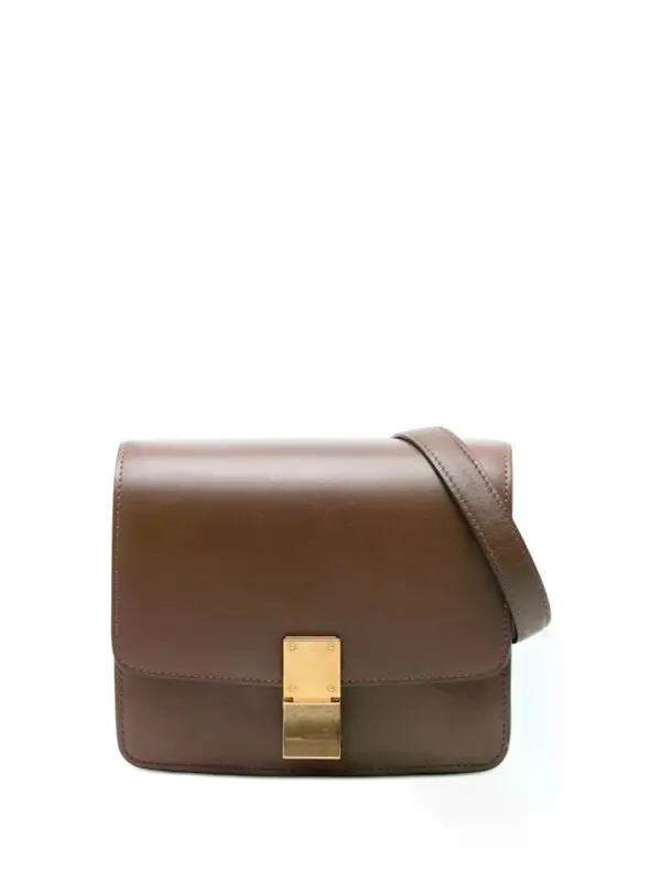 Celine 2018 Small Calfskin Classic Box Crossbody Bag - Brown