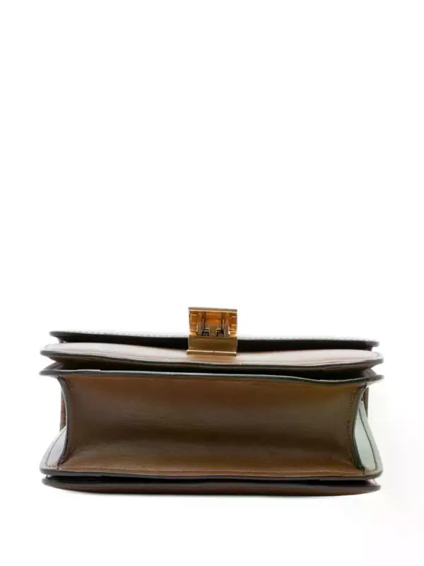 Celine 2018 Small Calfskin Classic Box Crossbody Bag - Brown