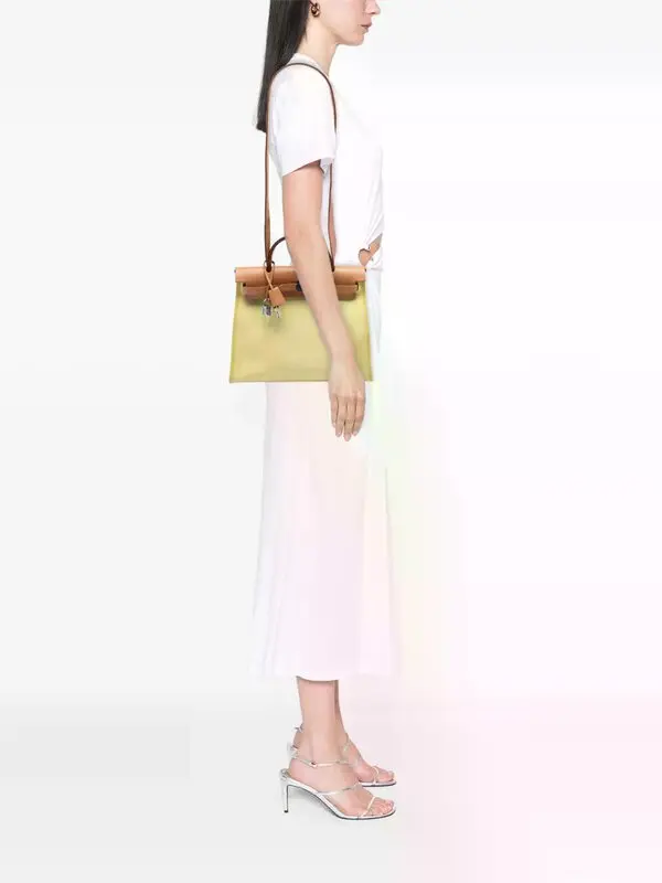 Hermès 2013 Toile Herbag Zip 31 Satchel - Brown