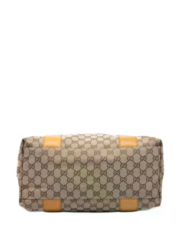 Gucci Gg Canvas Bamboo Libeccio Tote Bag - Neutrals