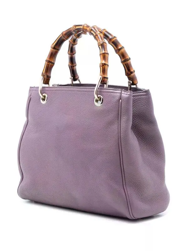 Gucci Small Calfskin Bamboo Shopper Satchel