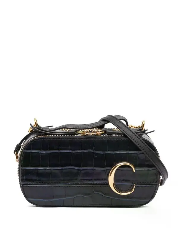 Chloé Mini Croc Embossed Leather Vanity Bag