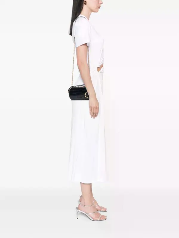 Chloé Mini Croc Embossed Leather Vanity Bag