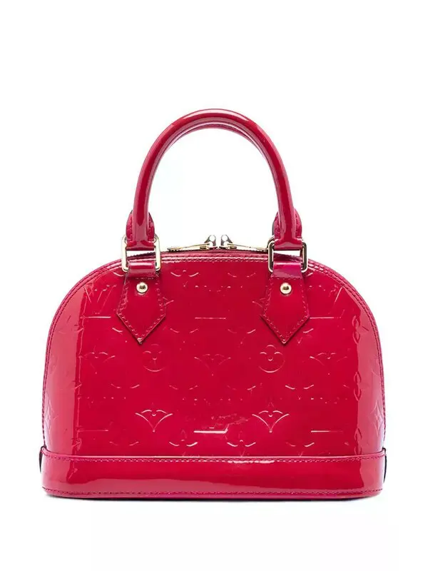 LOUIS VUITTON 2014 Monogram Vernis Alma Bb Satchel