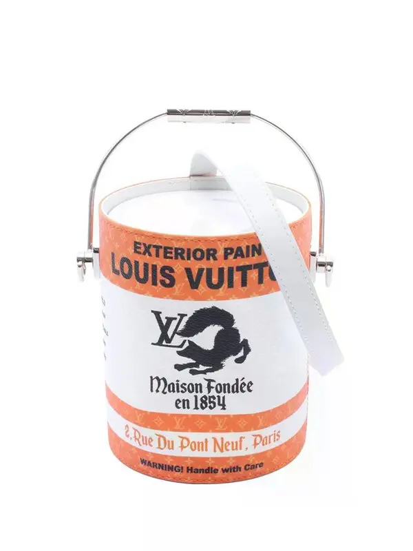 LOUIS VUITTON 2021-2026 Monogram Paint Can Satchel - Orange