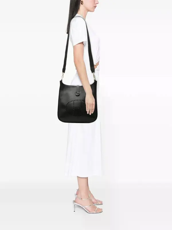 Hermès 1993 Clemence Evelyne I Gm Crossbody Bag - Grey