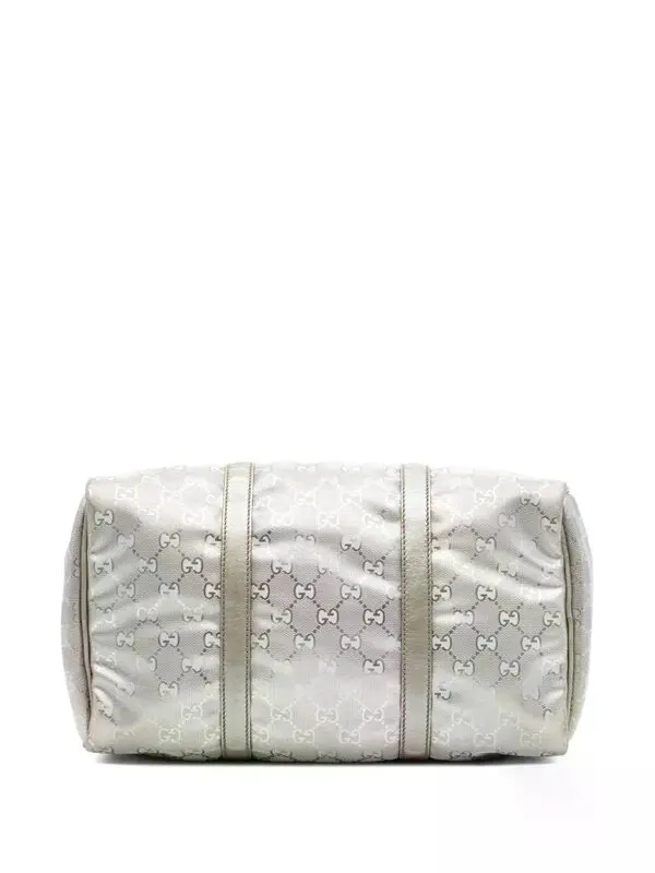 Gucci Medium Gg Imprime Joy Boston Bag - Silver