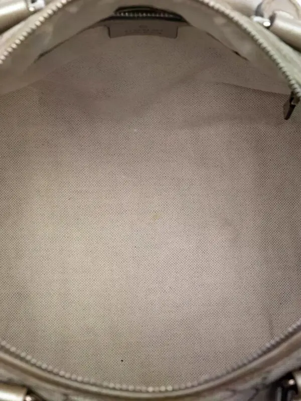 Gucci Medium Gg Imprime Joy Boston Bag - Silver