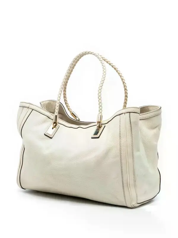 Gucci Medium Leather Bella Tote Bag - White