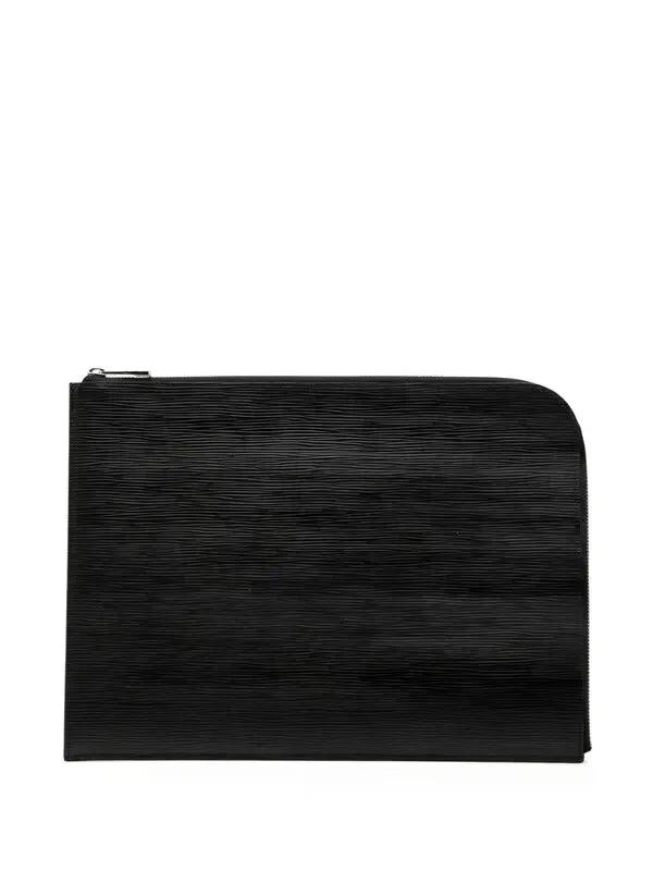 LOUIS VUITTON 2015 Epi Pochette Jour Gm Clutch - Black