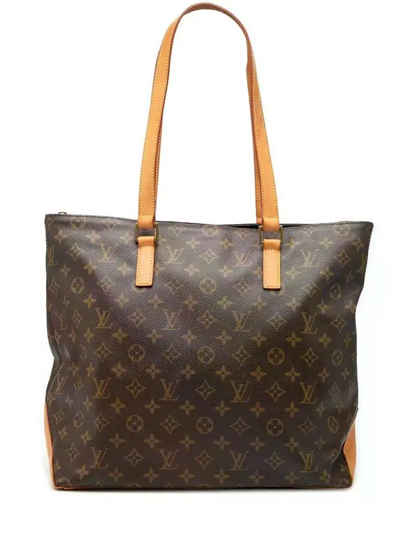 LOUIS VUITTON 2005 Monogram Cabas Mezzo Tote Bag