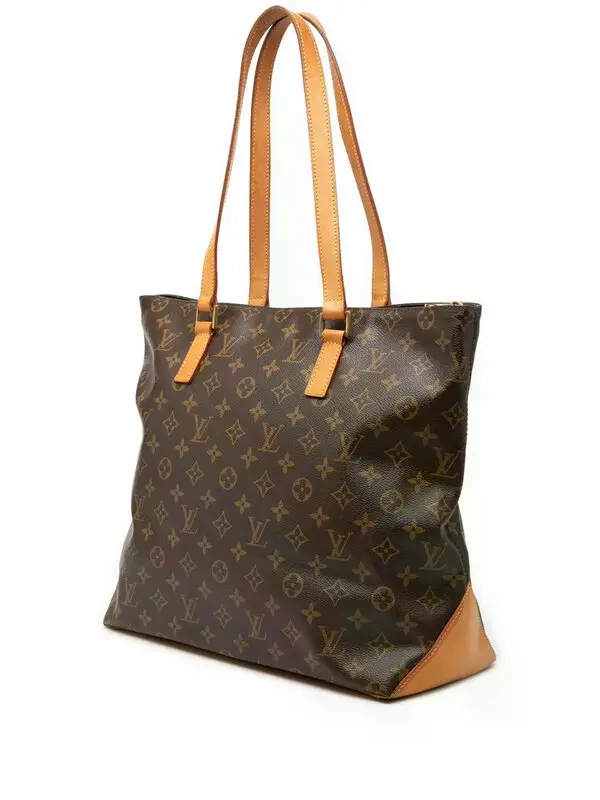 LOUIS VUITTON 2005 Monogram Cabas Mezzo Tote Bag