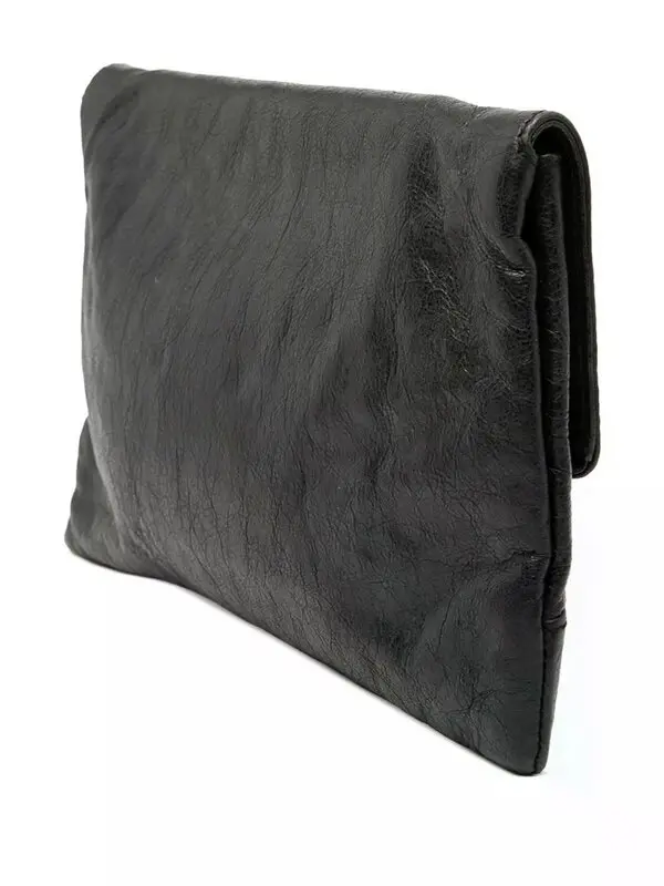 Balenciaga 2013 Lambskin Motocross Giant 12 Envelope Clutch - Black