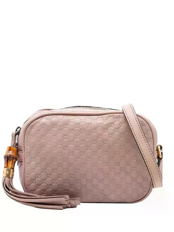 Gucci Microissima Sunshine Disco Camera Crossbody Bag - Pink