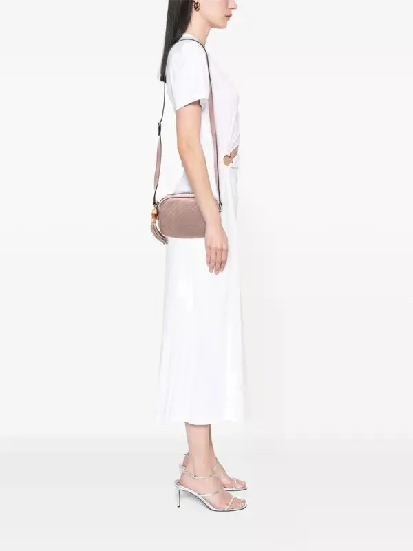 Gucci Microissima Sunshine Disco Camera Crossbody Bag - Pink