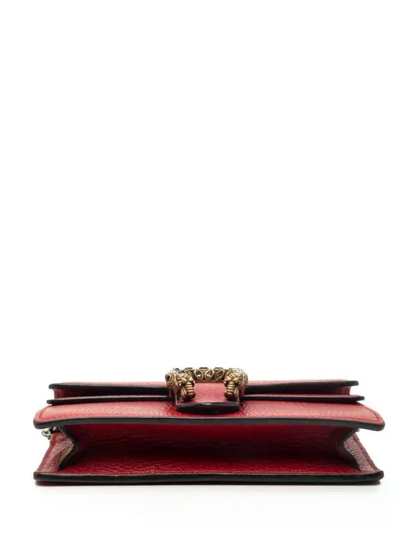 Gucci 2016-2026 Mini Leather Dionysus Crossbody Bag - Red