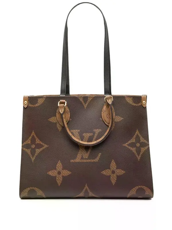 LOUIS VUITTON 2021-2026 Monogram Giant Onthego Mm Satchel - Brown