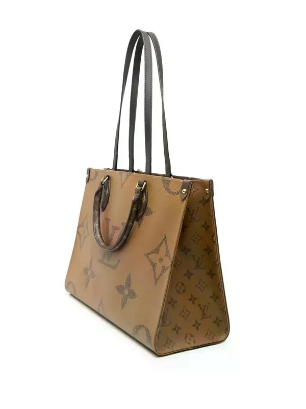 LOUIS VUITTON 2021-2026 Monogram Giant Onthego Mm Satchel - Brown
