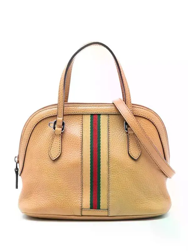 Gucci Mini Leather Web Dome Satchel