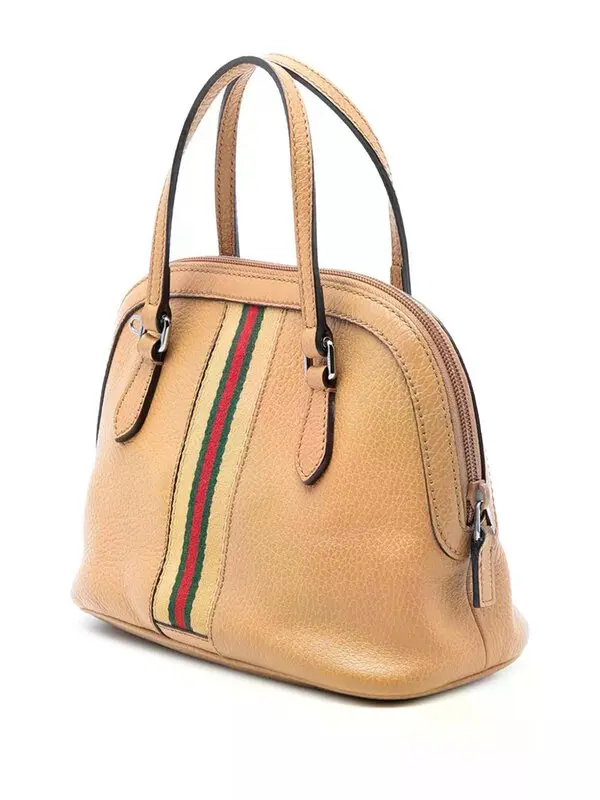 Gucci Mini Leather Web Dome Satchel
