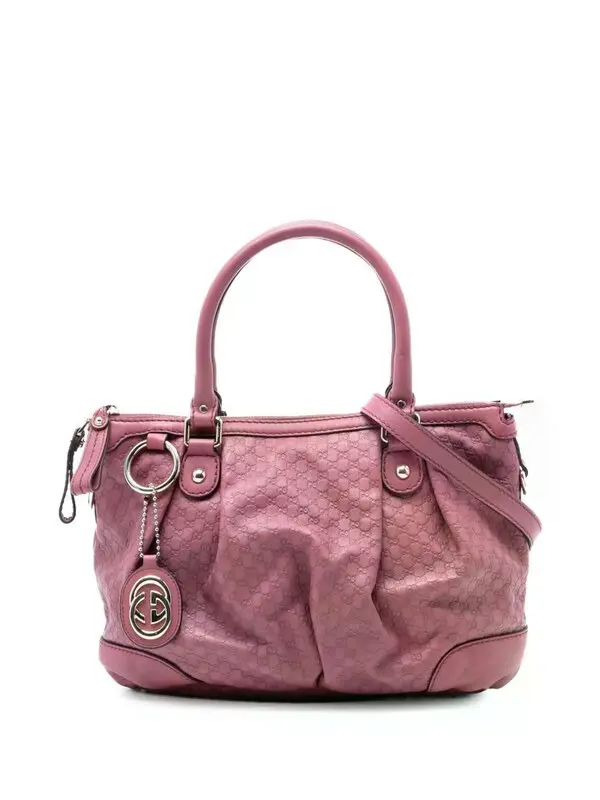 Gucci 2000-2015 Microissima Sukey Satchel - Pink