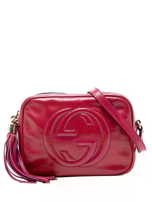 Gucci 2016-2025 Patent Soho Disco Crossbody Bag - Pink