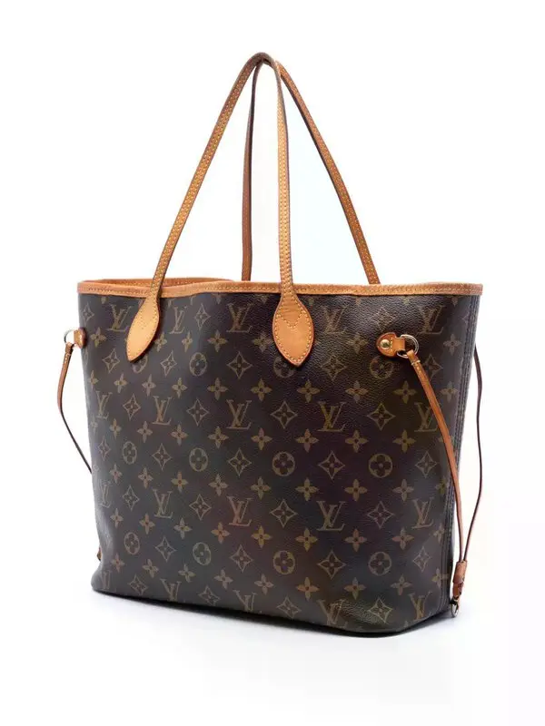 LOUIS VUITTON 2012 Monogram V Neverfull Mm Tote Bag - Brown