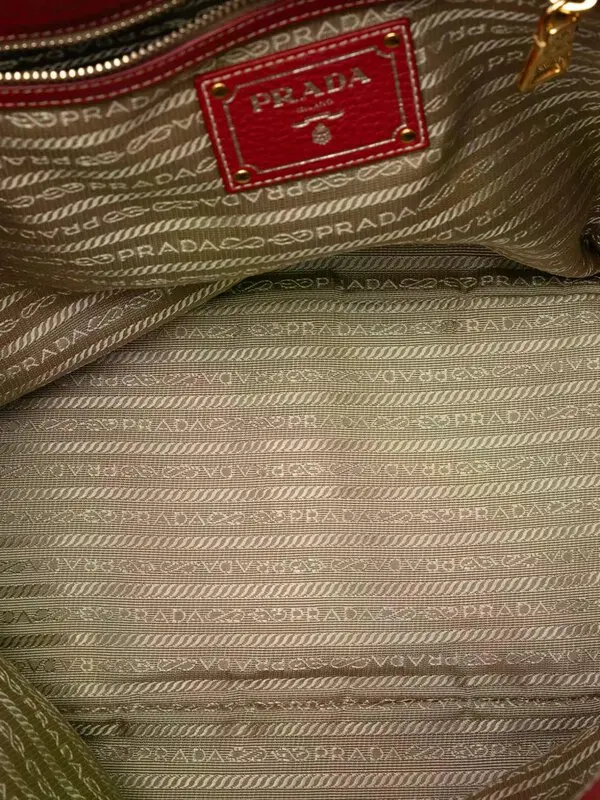 Prada 2010-2026 Vitello Daino Double Pocket Tote Bag