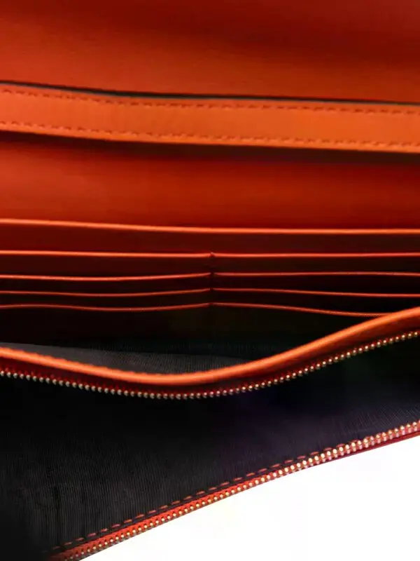 Gucci Microssima Wallet On Strap Crossbody Bag - Orange