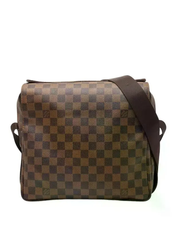 LOUIS VUITTON 2006 Damier Ebene Naviglio Crossbody Bag - Brown
