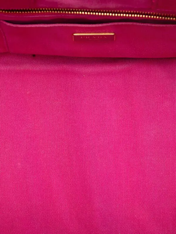 Prada Canvas Canapa Logo Satchel - Pink