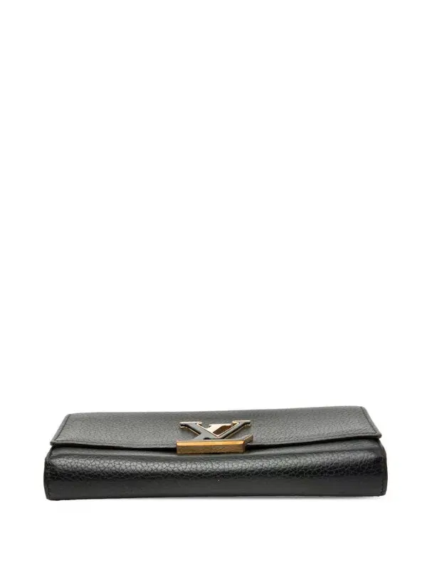 LOUIS VUITTON 2020 Taurillon Capucines Wallet Long Wallets