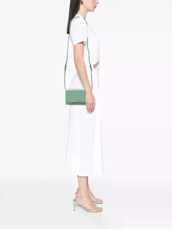 Prada Saffiano Wallet On Strap