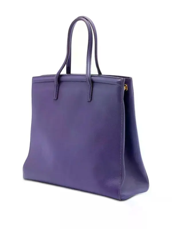 Prada Saffiano Lux Parabole Satchel - Purple