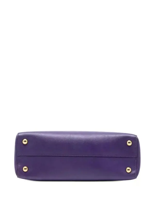 Prada Saffiano Lux Parabole Satchel - Purple