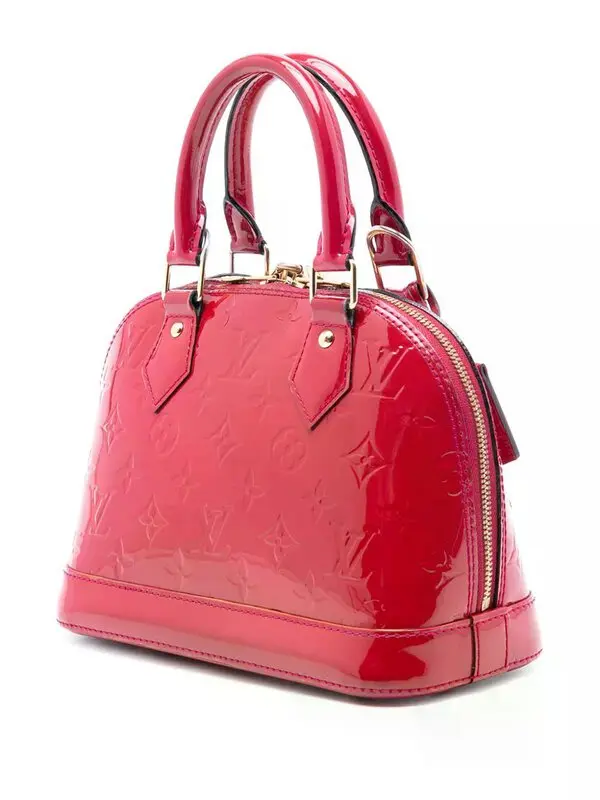 LOUIS VUITTON Monogram Vernis Alma Bb Satchel