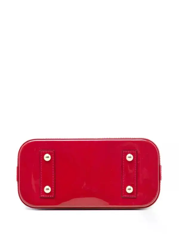 LOUIS VUITTON Monogram Vernis Alma Bb Satchel